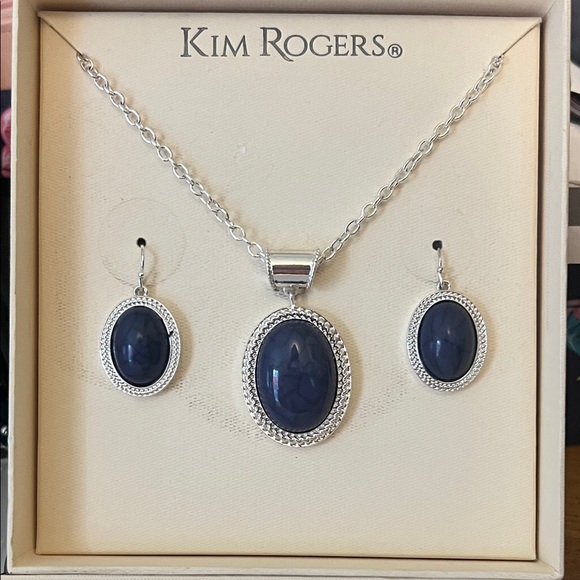 Kim Rogers | Jewelry | Kim Rogers Silver Necklace And Earrings With ...